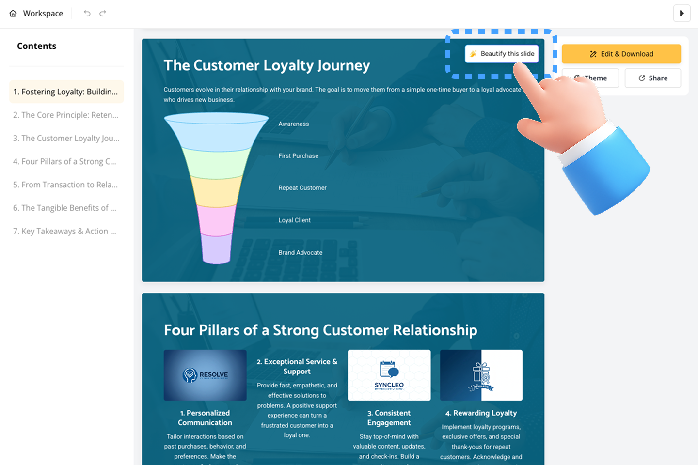 Améliorateur de Diaporamas de Cours par IA : Rendez vos PPT plus ...